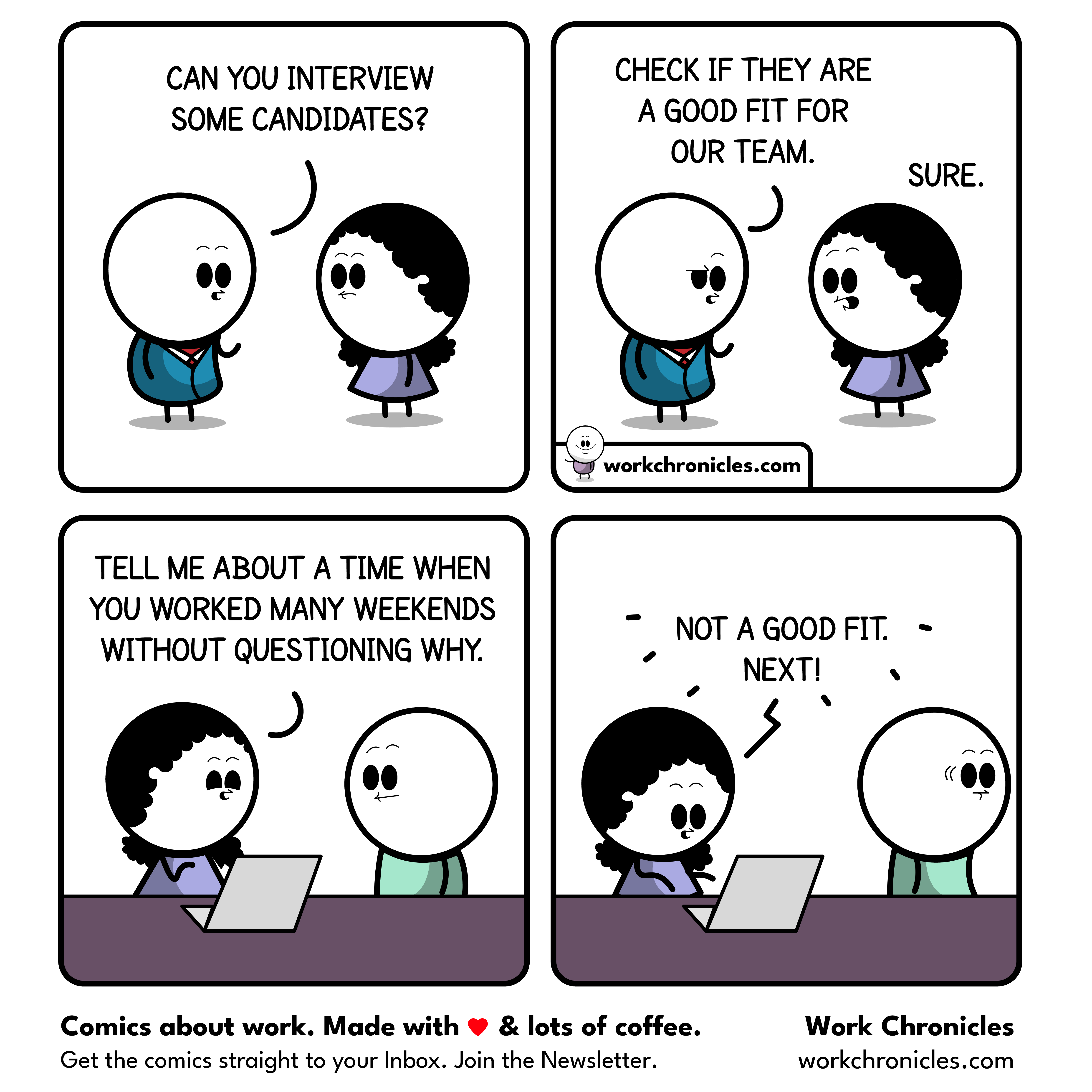 (comic) Team fitment - Work Chronicles