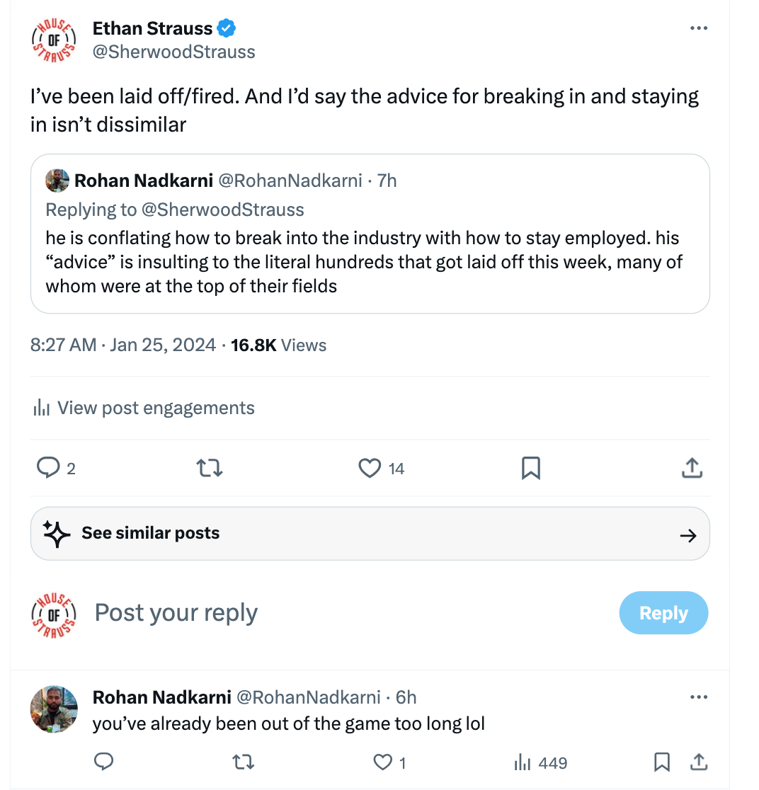 Be Better Than the Industry - by Ethan Strauss