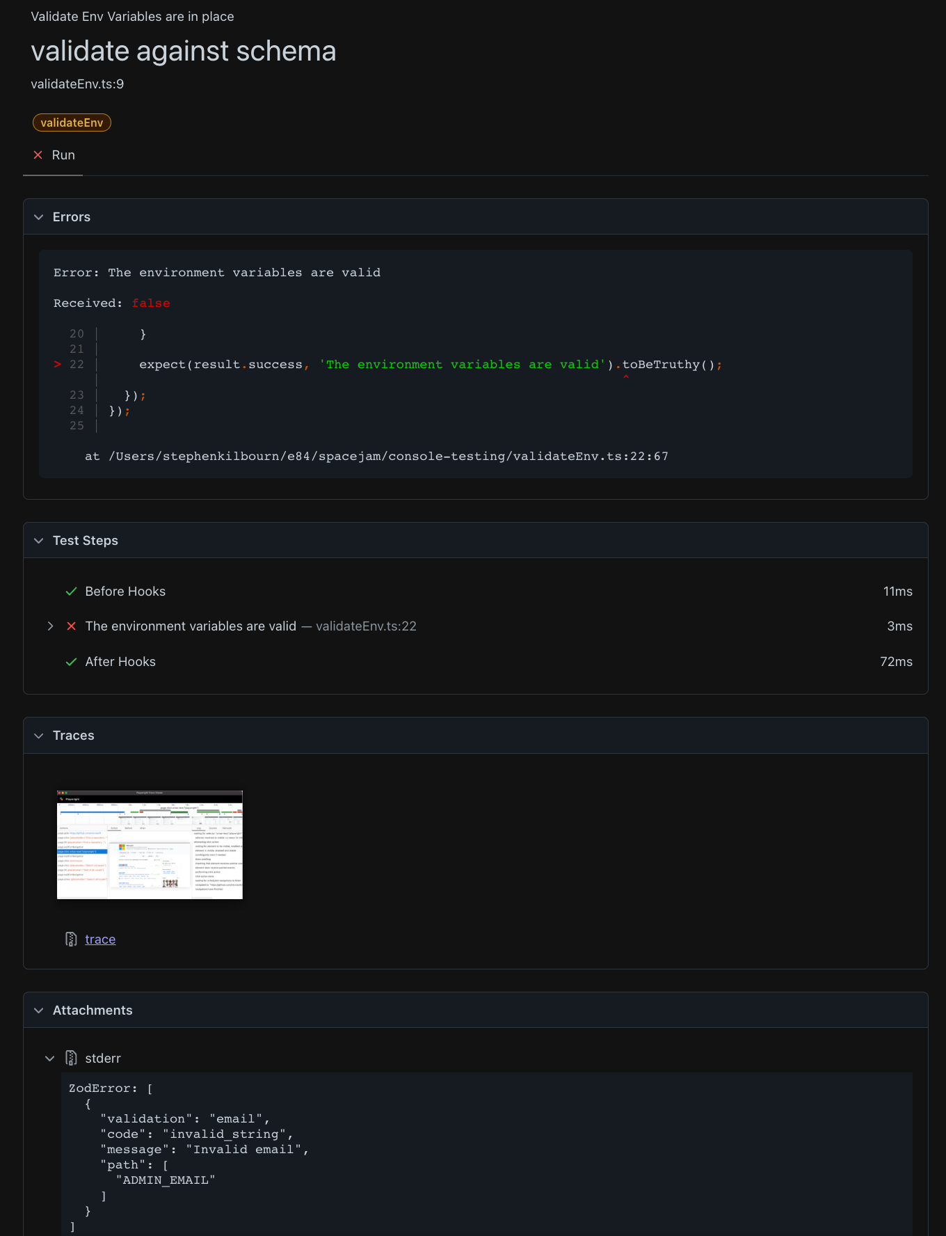 Validating your Environment Variables with Playwright and Zod Validating your Environment Variables with Playwright and Zod