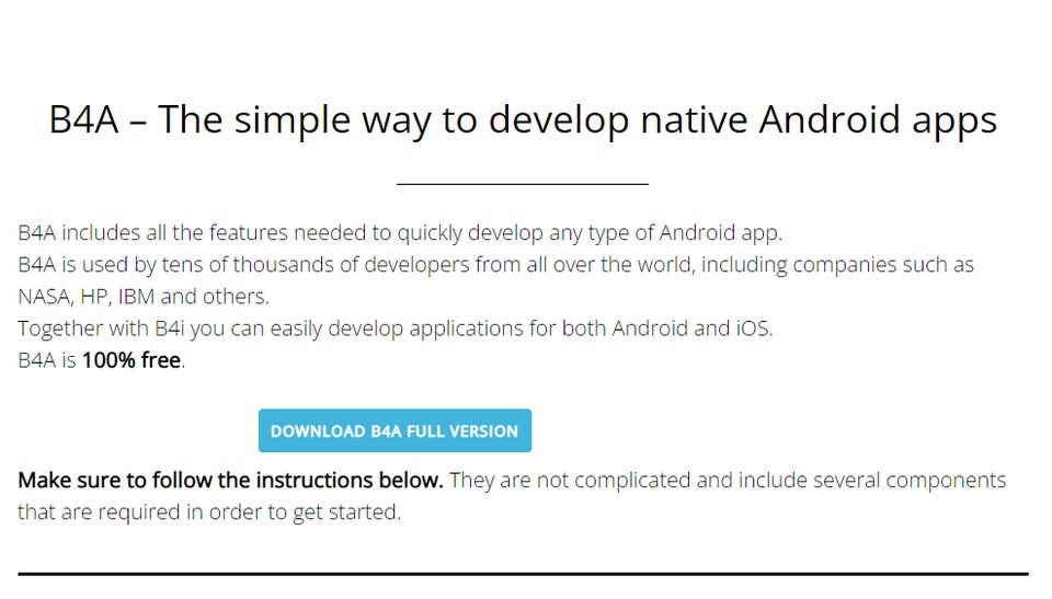 Como baixar e instalar o B4A - IDE gratuita para criação de apps Android
