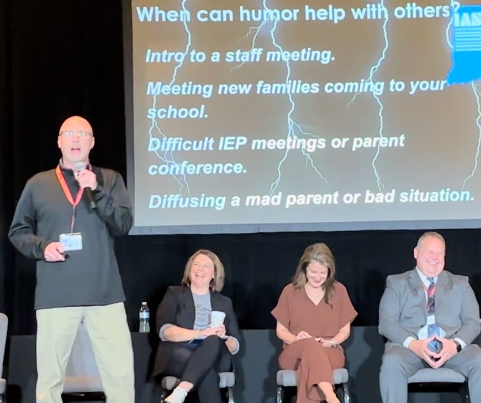Maurer uses comedy as teaching tool - by Edwin Faunce