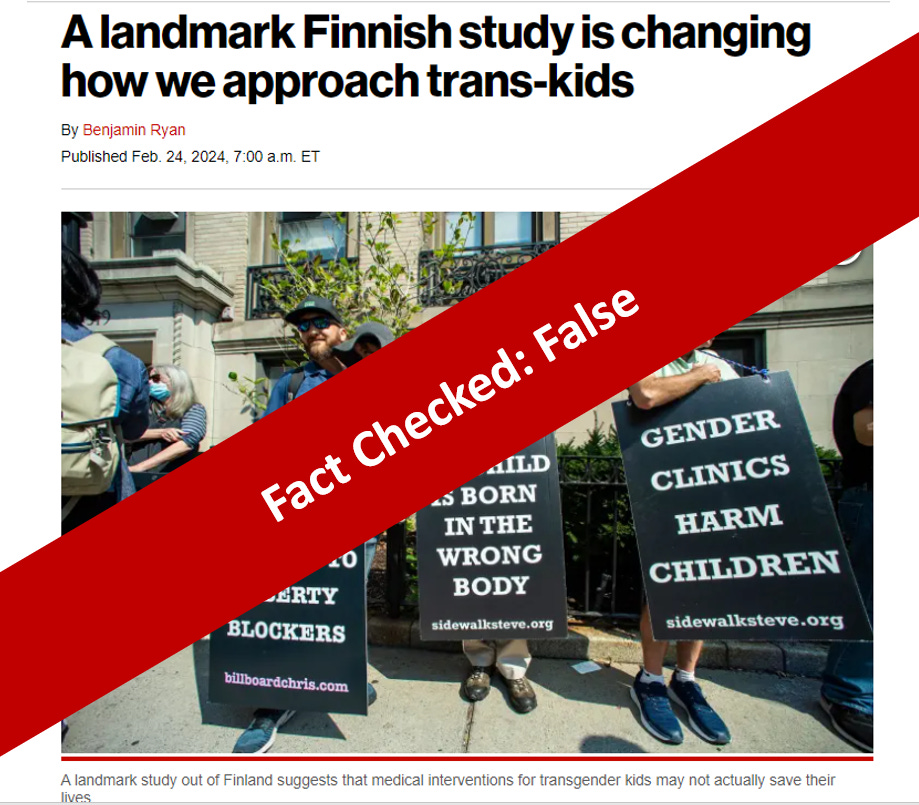 Fact Checked: New Problematic "Finnish Study" Actually Shows Trans Care ...