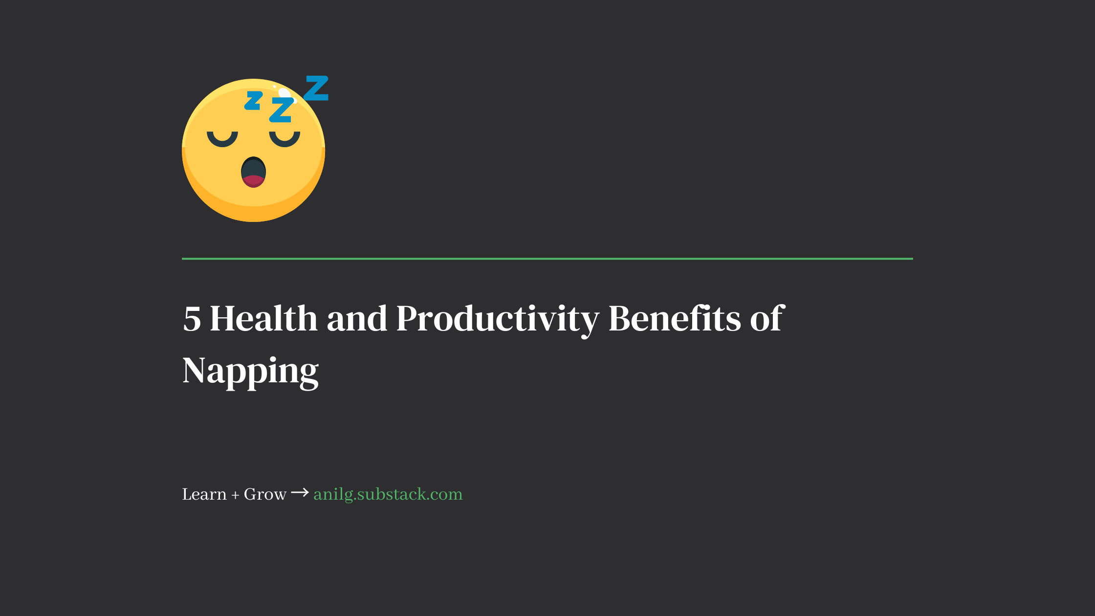 5 Health and Productivity Benefits of Napping 😴