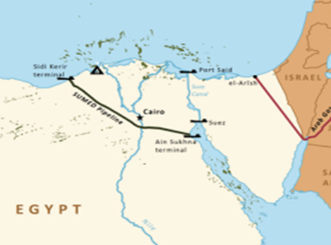 10 Tankers with 20 mb of Saudi Oil at Anchor in Ain Sukhna, Egypt