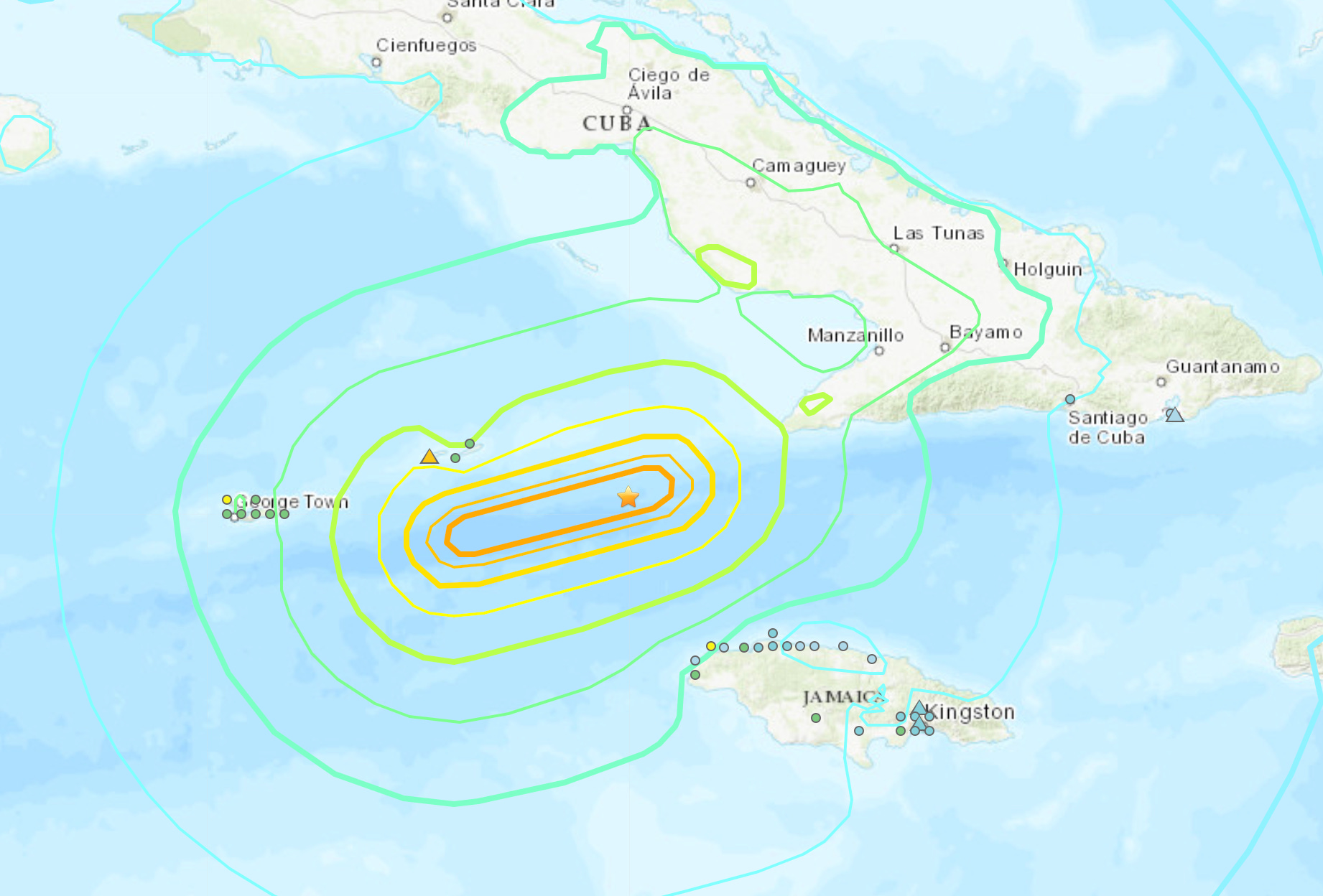 M5.4 earthquake shakes Jamaica - by Judith A Hubbard