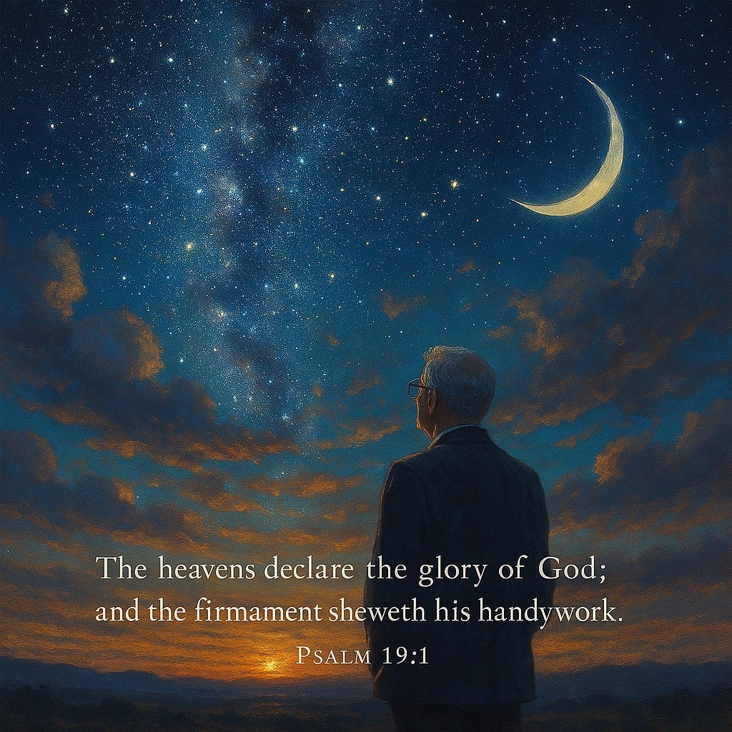 THE NIGHT SKY WHISPERS HIS NAME - by Stephen Higginbotham