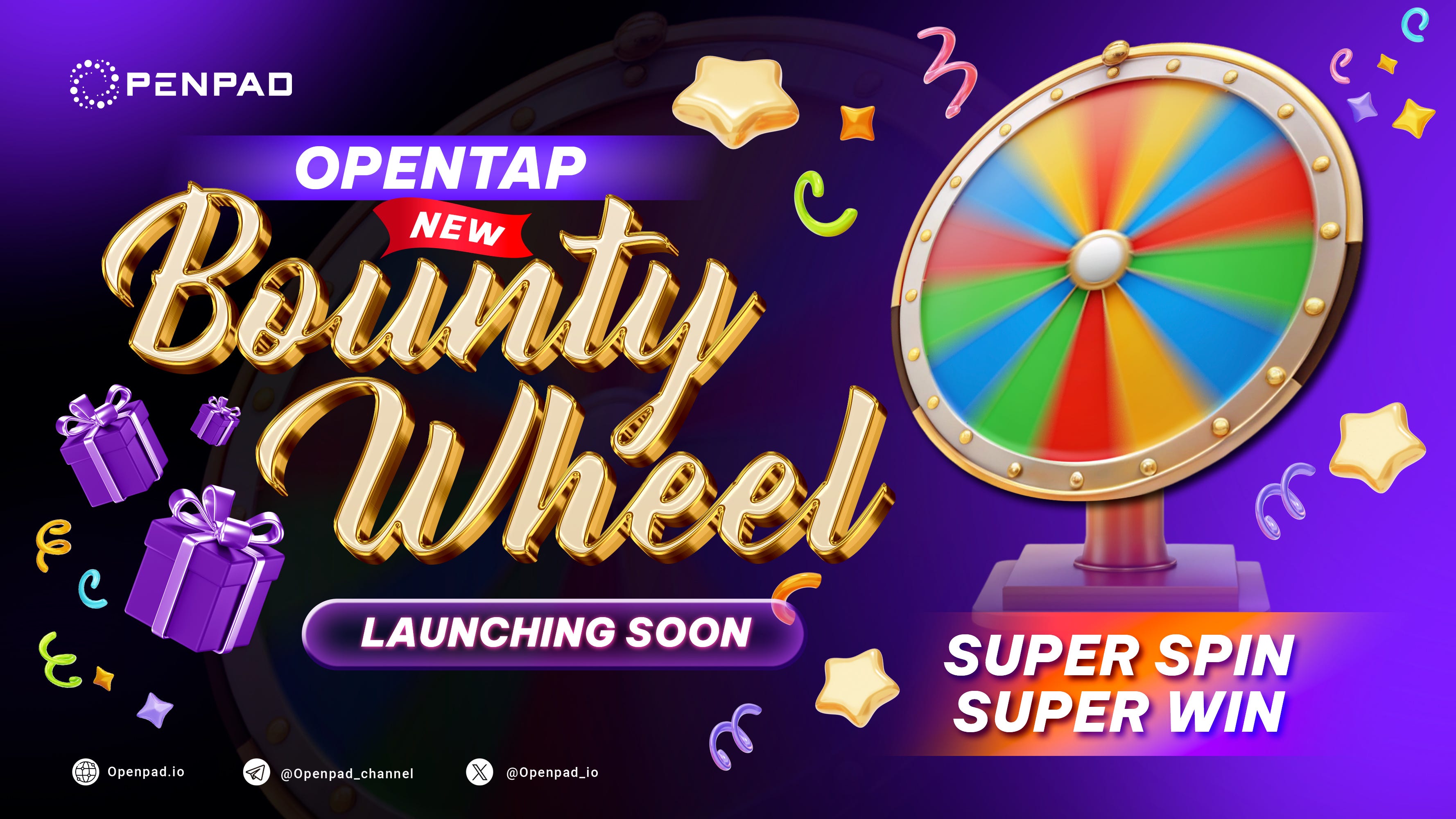 OPENTAP BOUNTY WHEEL - SUPER SPIN, SUPER WIN