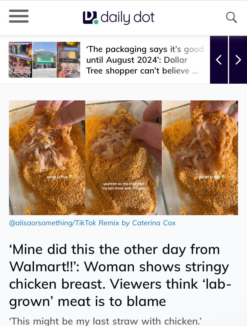 Rubbery Fruit & Stringy Chicken: Is this the effect of Synthetic ...