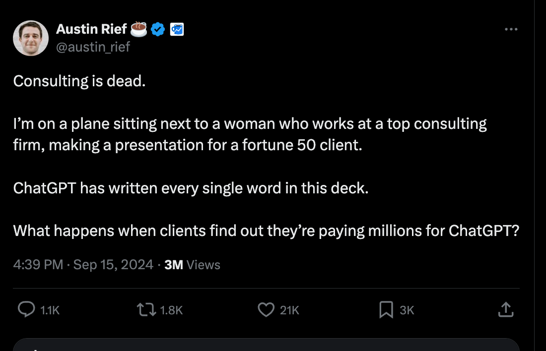 10 Reasons Why I Left Strategy Consulting To Go Back To A Startup After ...