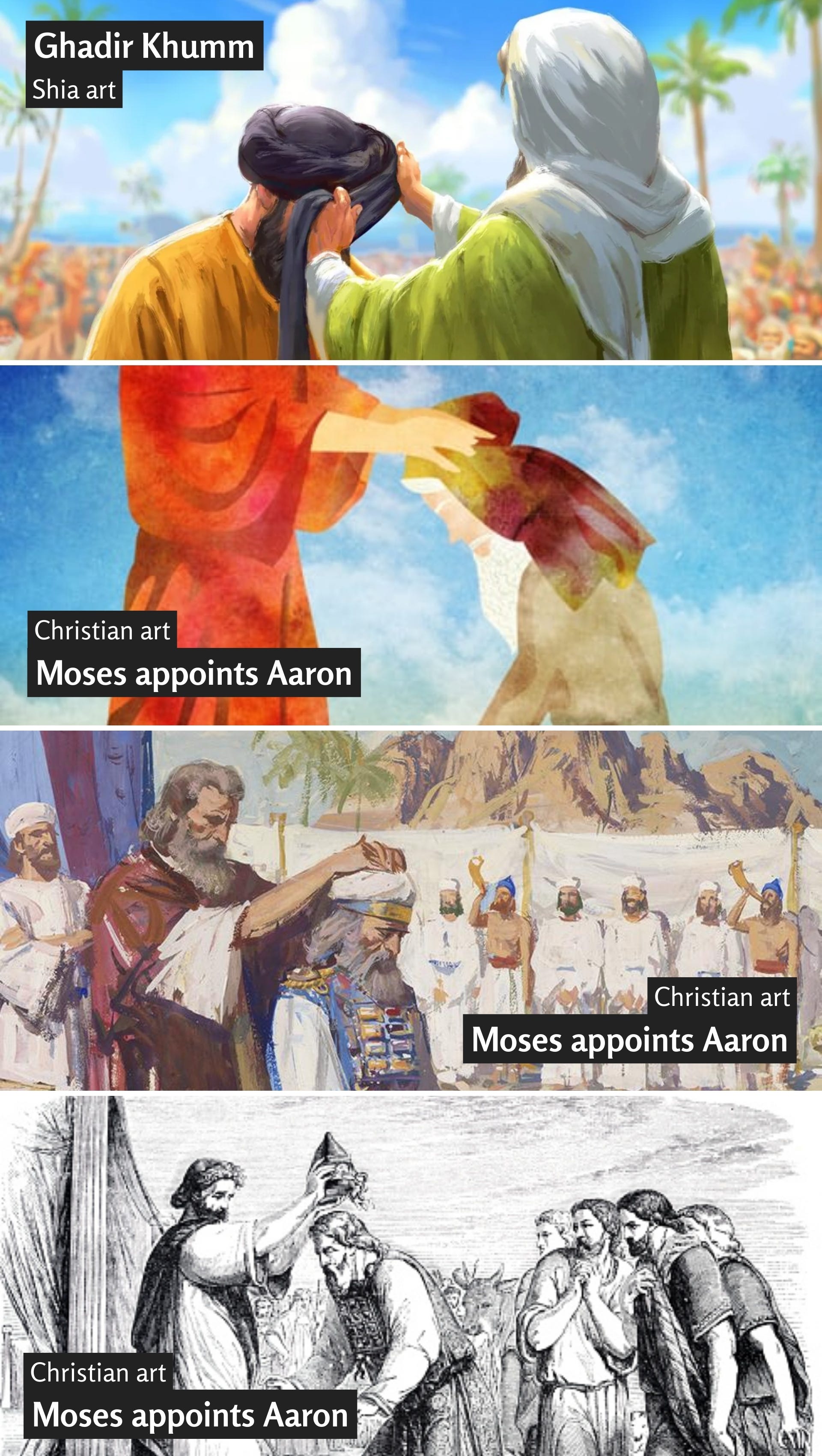 Prophet Moses appointed Prophet Aaron as his successor