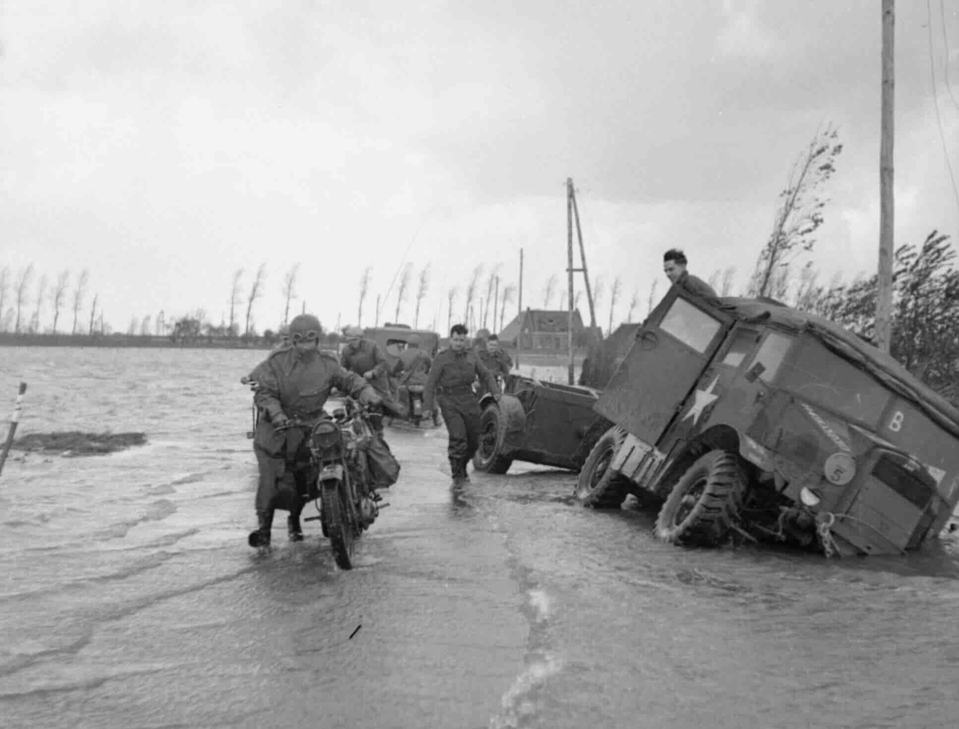 Mines menace Allied infantry - by Martin Cherrett