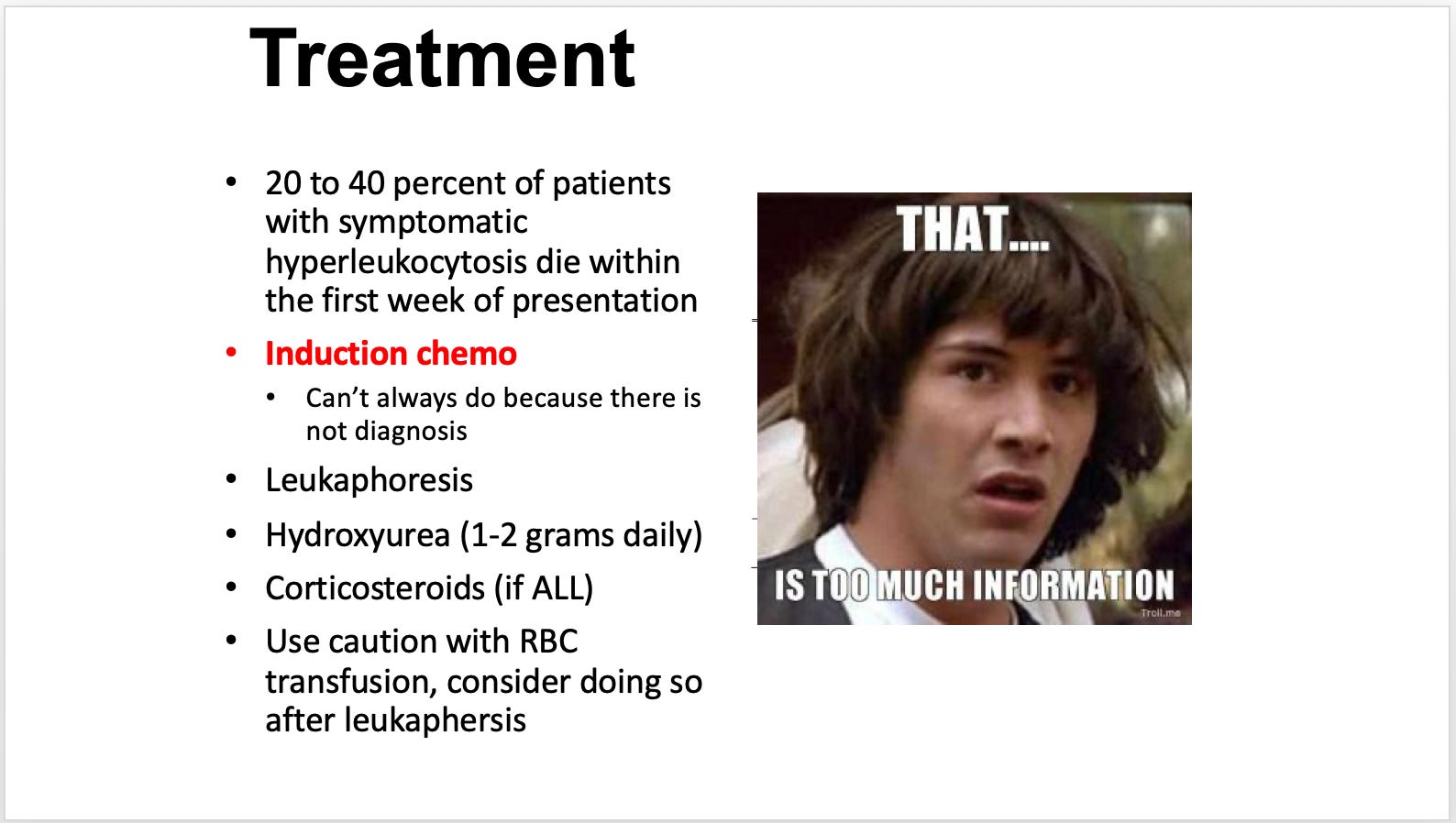 Leukostasis! - by Aaron Goodman "Papa Heme"