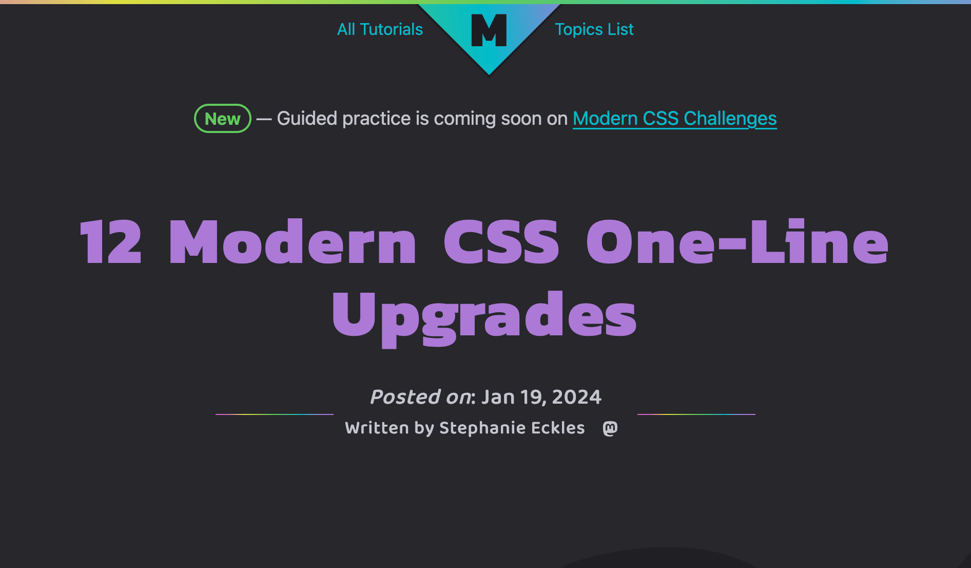 [Korean FE Article] 한 줄로 업그레이드하는 12가지 최신 CSS