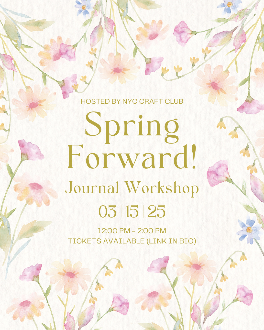 Spring Forward! | Journal Workshop - by Nnenna