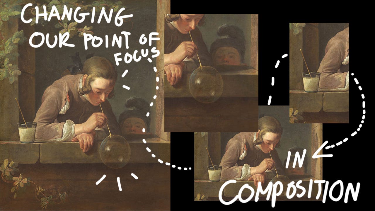 How to change our point of Focus in Composition.