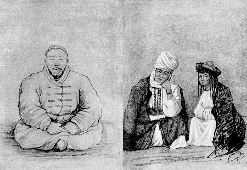 On the Road to Kashgar. In a Kyrgyz Aul - Chokan Valikhanov, 1860