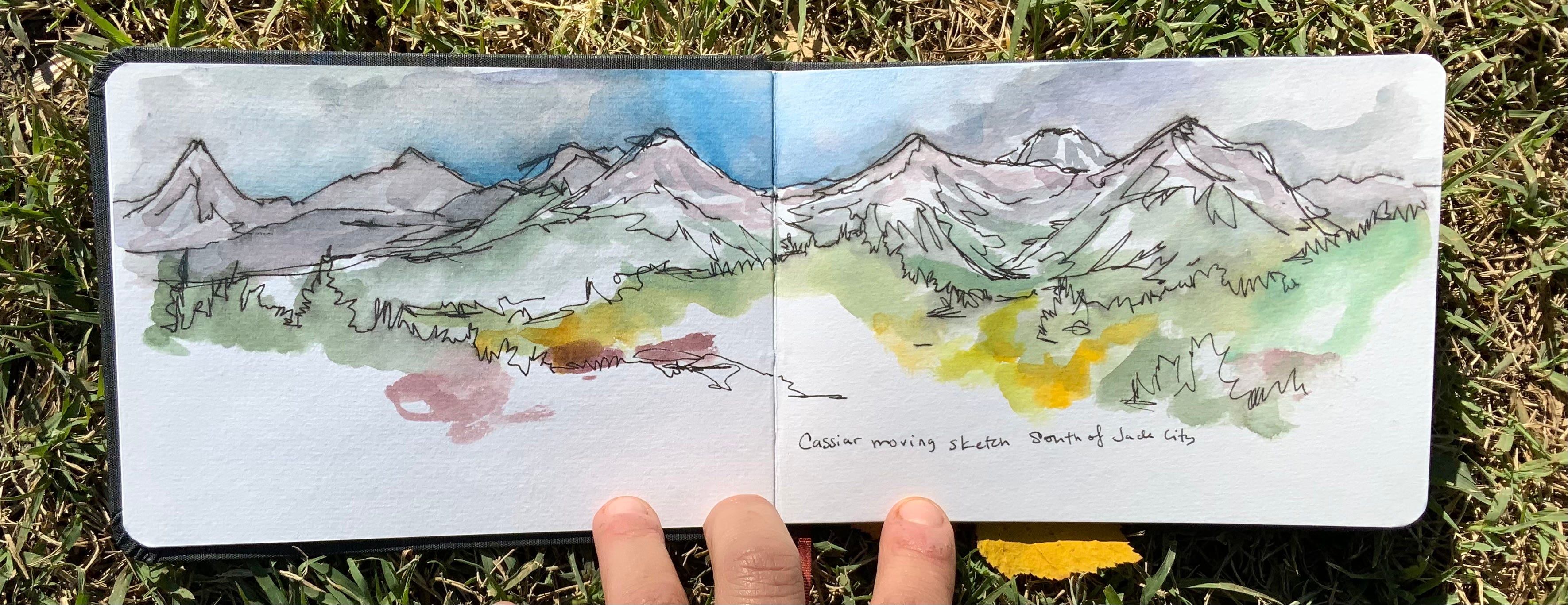 Moving Sketch - by Kristin Link - Weekly Nature Journal