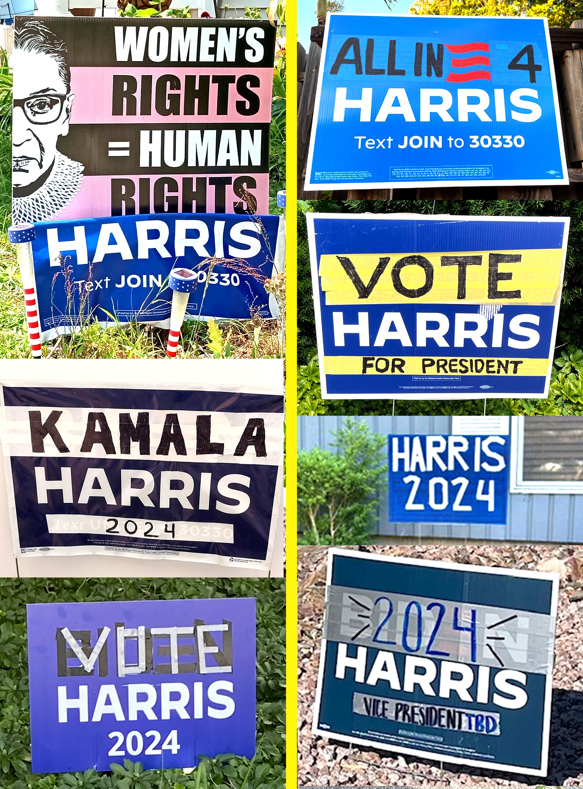 I Asked. You Delivered. Here Are Your Kamala Yard Signs!