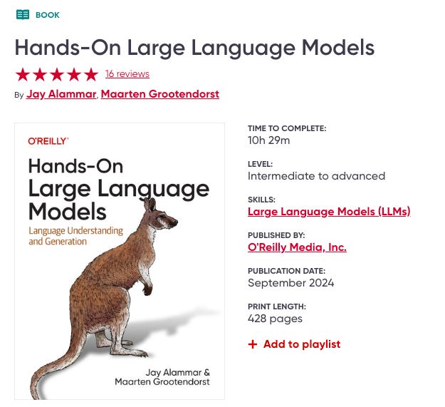 Our book, Hands-On Large Language Models, Is Now Out!