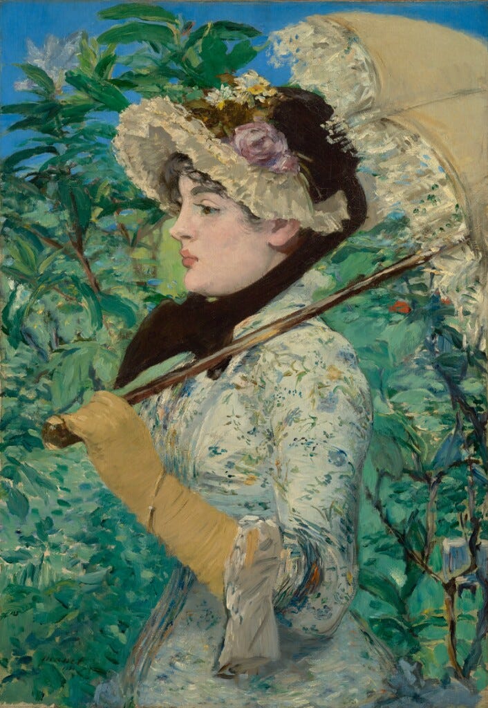 Spring by Édouard Manet, 1881 - Arpan Mondal's Substack