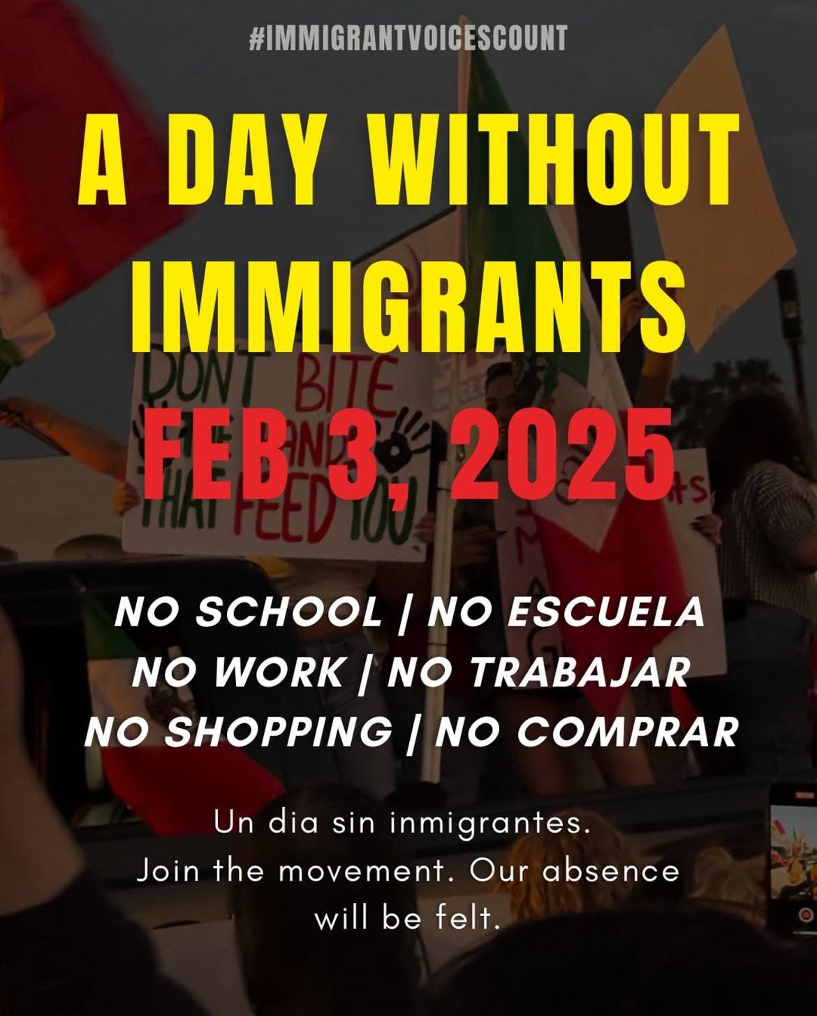 A Day Without Immigrants 2025 Happening Tomorrow And Everything Else