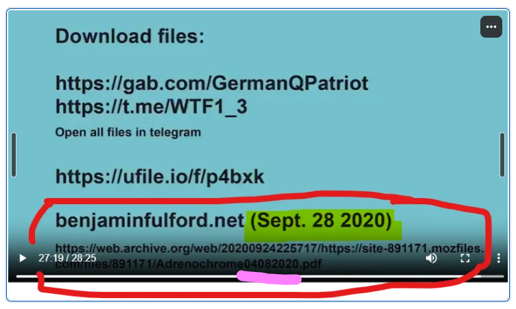 LEAKED Adrenochrome Harvesting Military Documents & Benjamin Fulford ...
