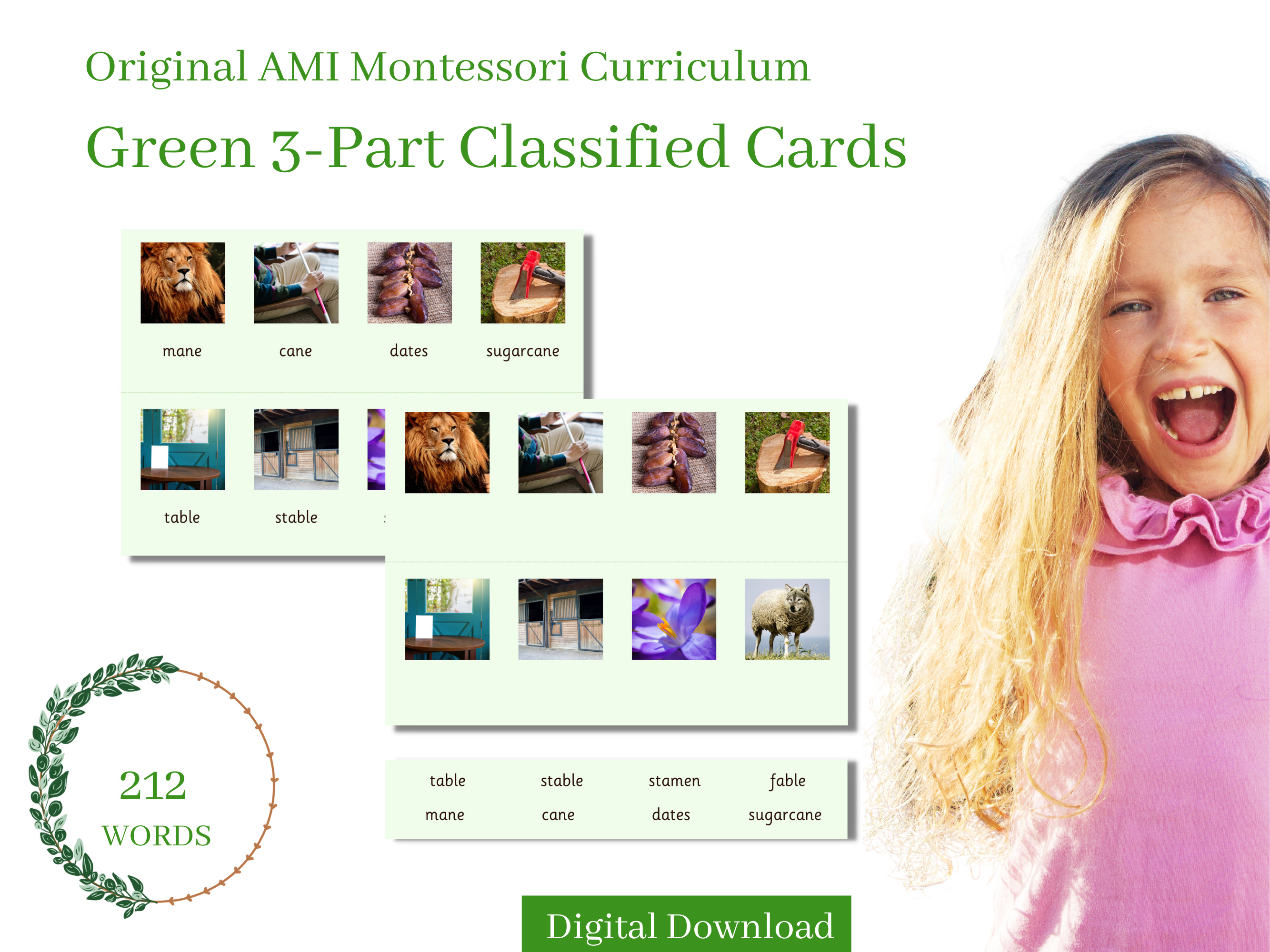 Montessori Green Series Reading - by Mercy