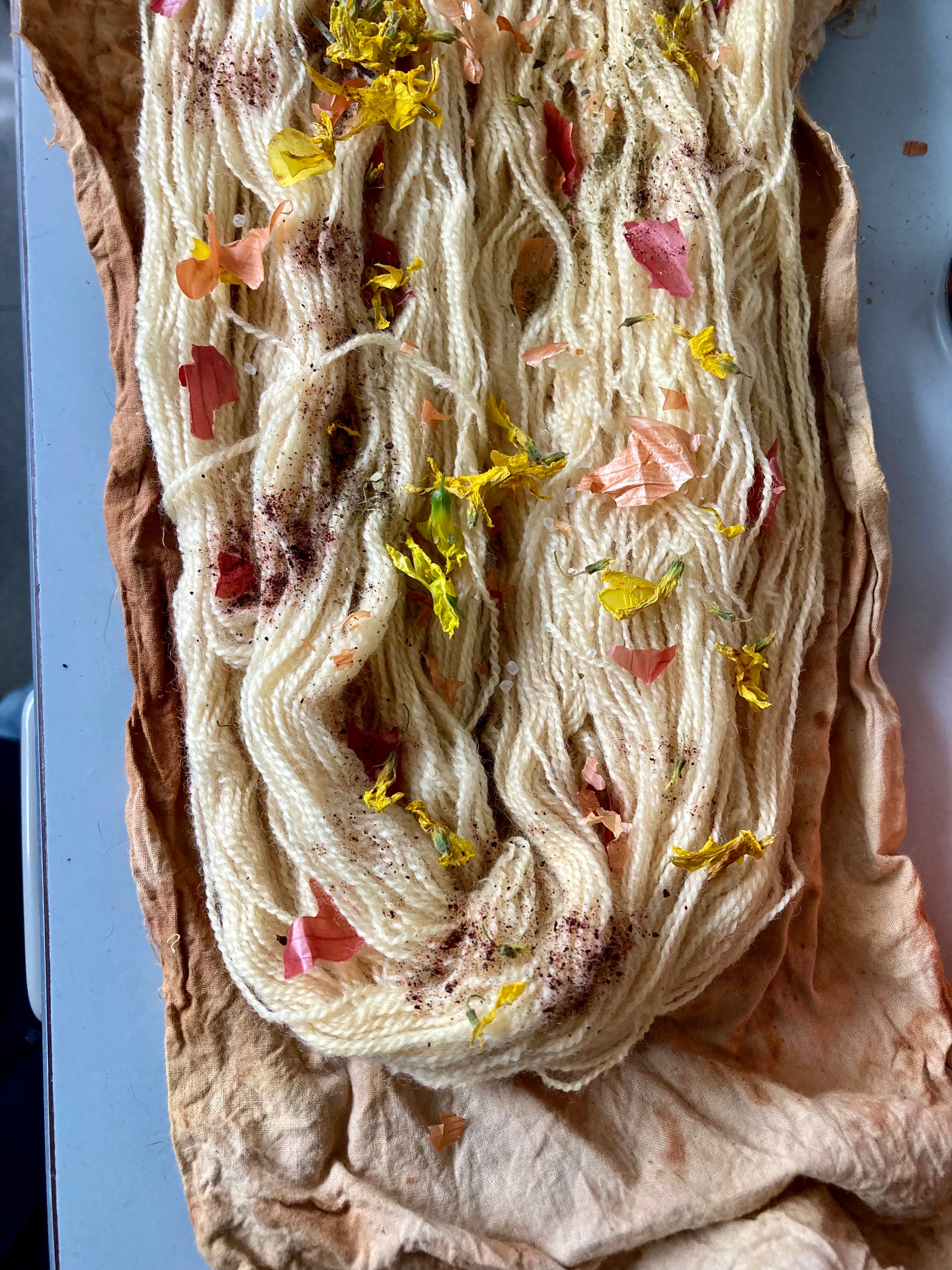 On bundle dyeing - by Sara Meinecke