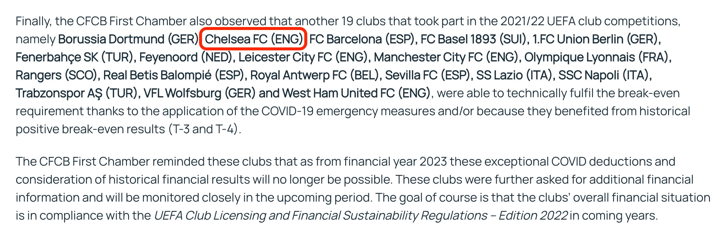 How Can Chelsea Comply with FFP rules? - The Swiss Ramble