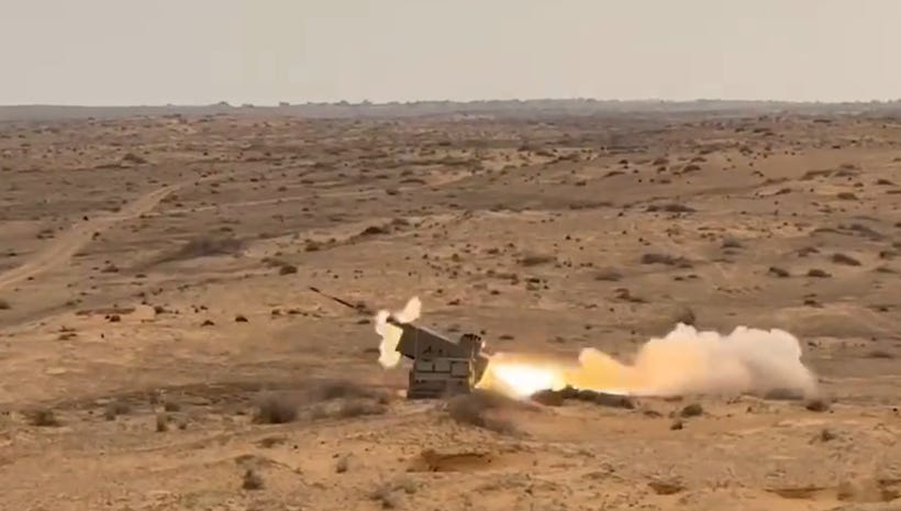 Israel Uses Spear Attack From Mentatch Launcher For First Time Since 2006