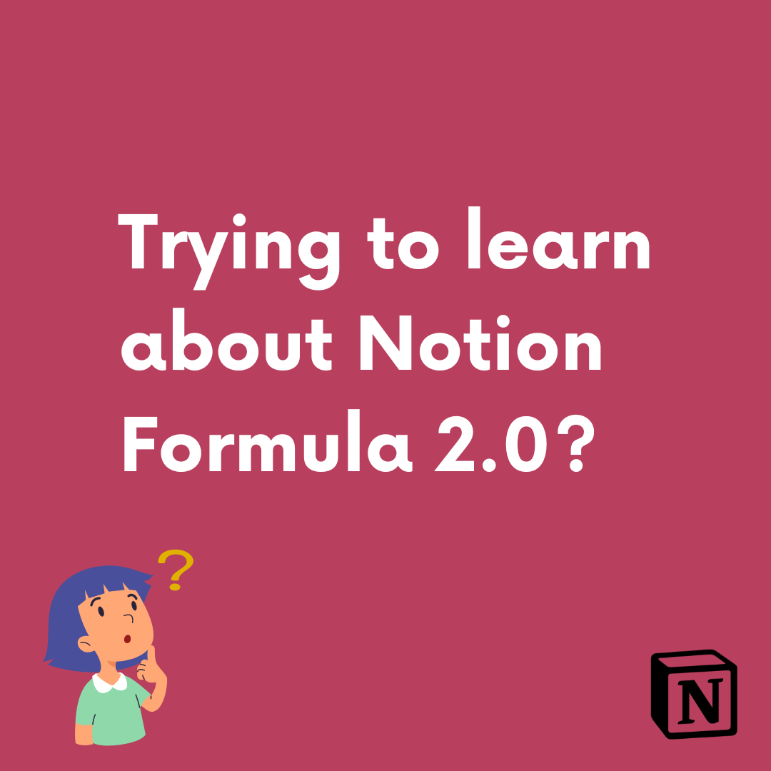 Notion Formula 2.0 - by Thomas Yang - Thomas’s Substack