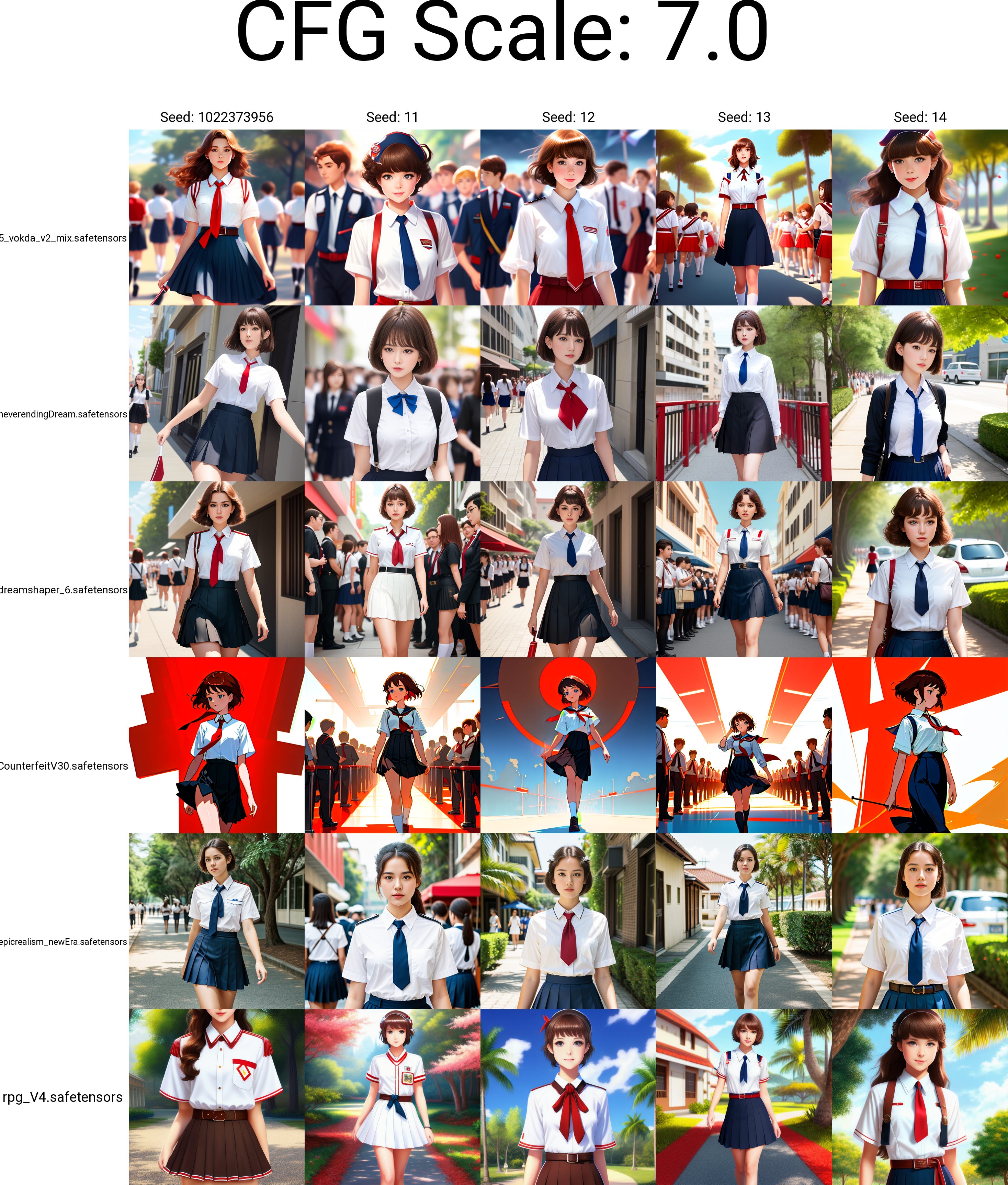 Benchmarking and Mixing SD Models: Vodka Based Cocktails