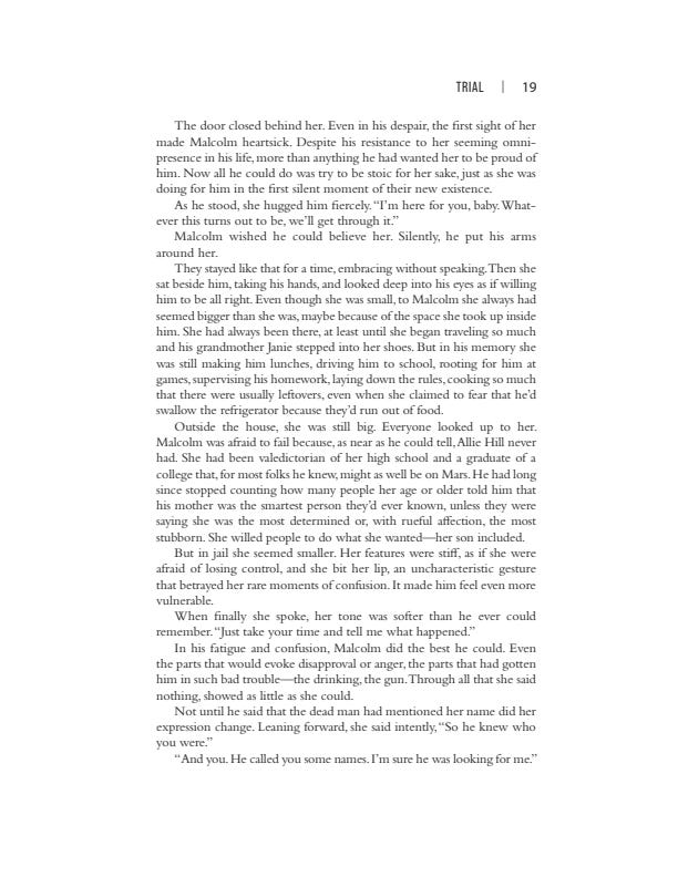 Read Richard North Patterson's TRIAL Chapters 5-7