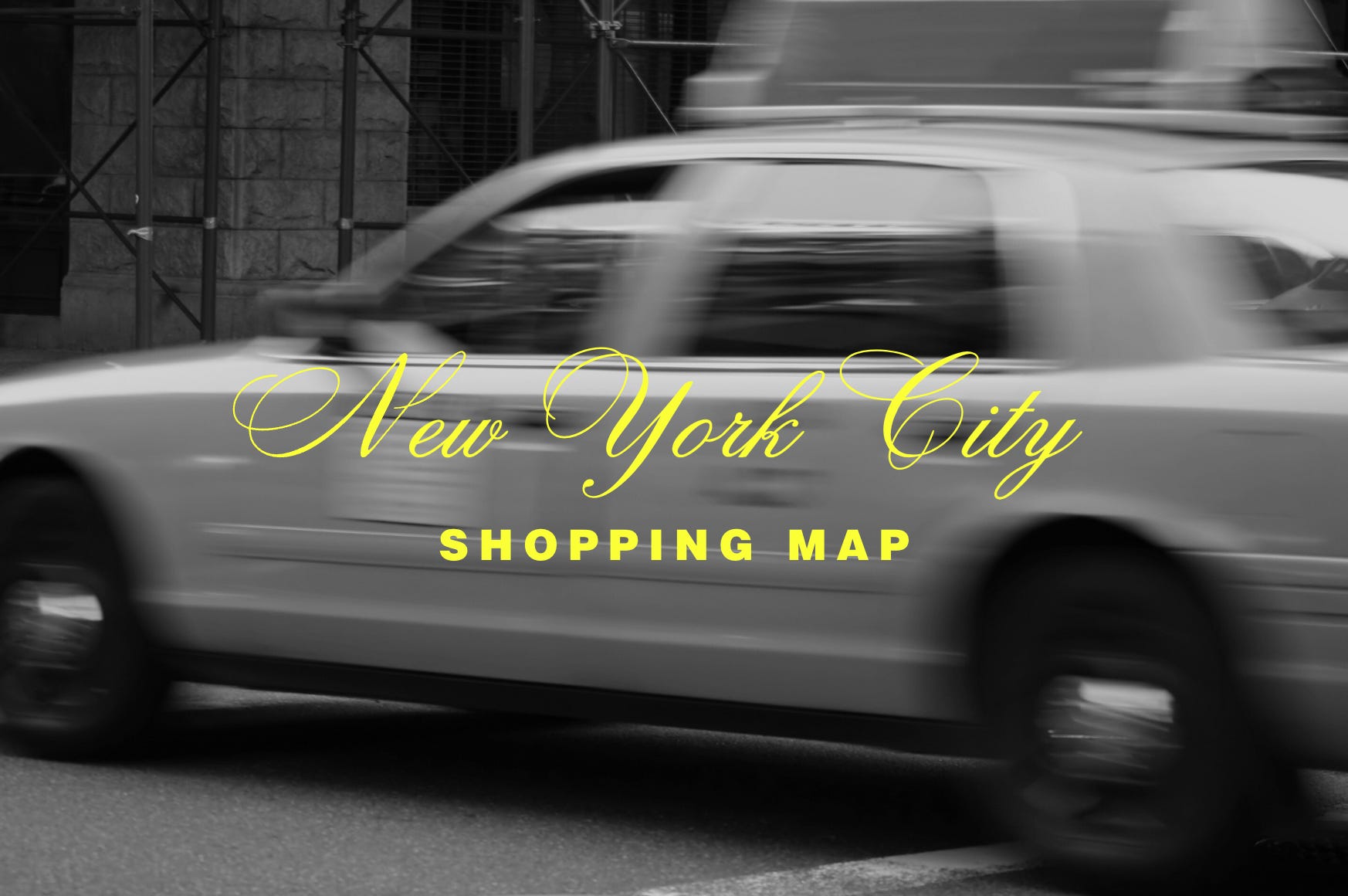 The New York City Shopping Map - by Jess Graves