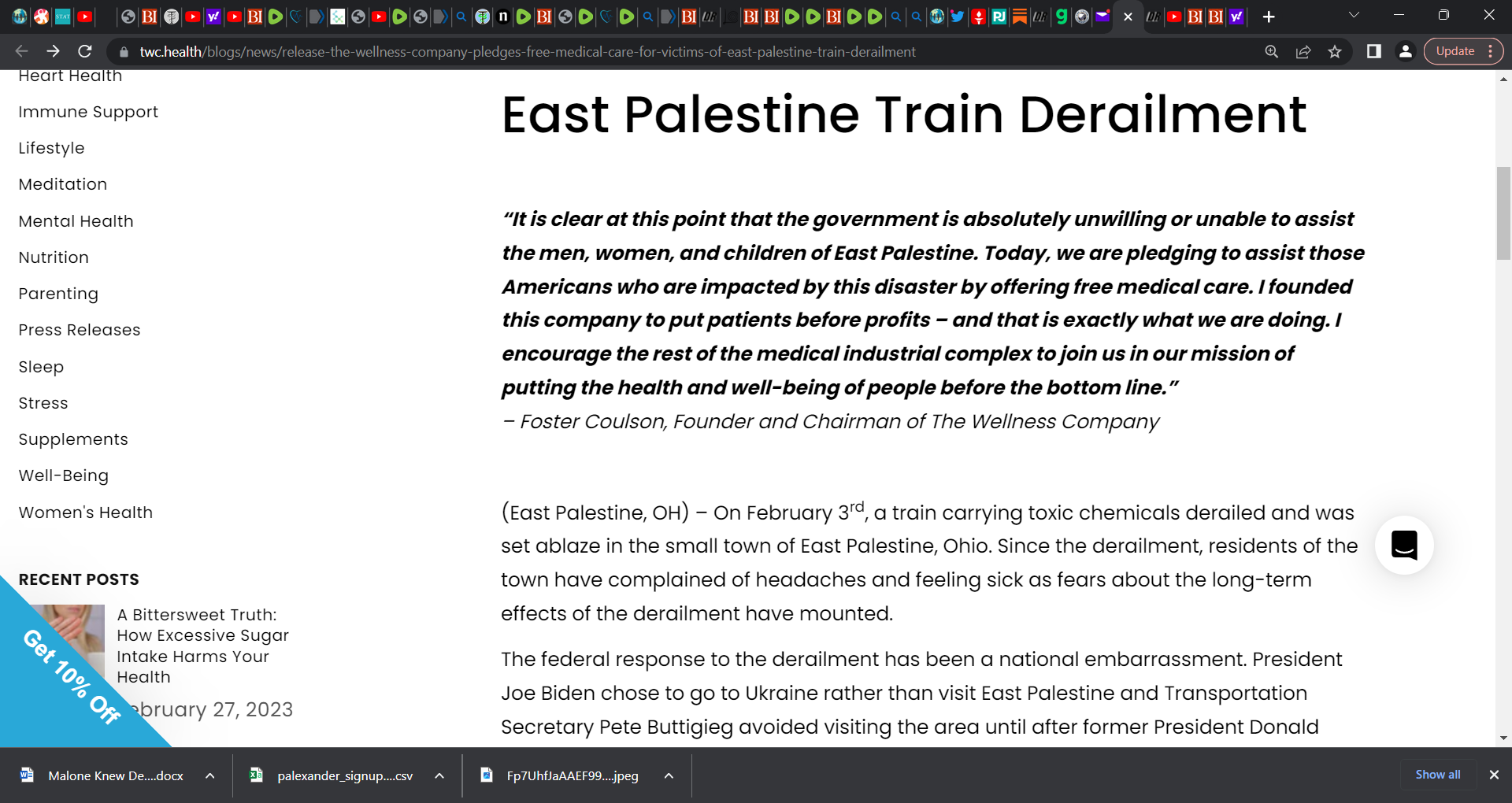 The Wellness Company (TWC) has pledged to offer FREE medical care ...