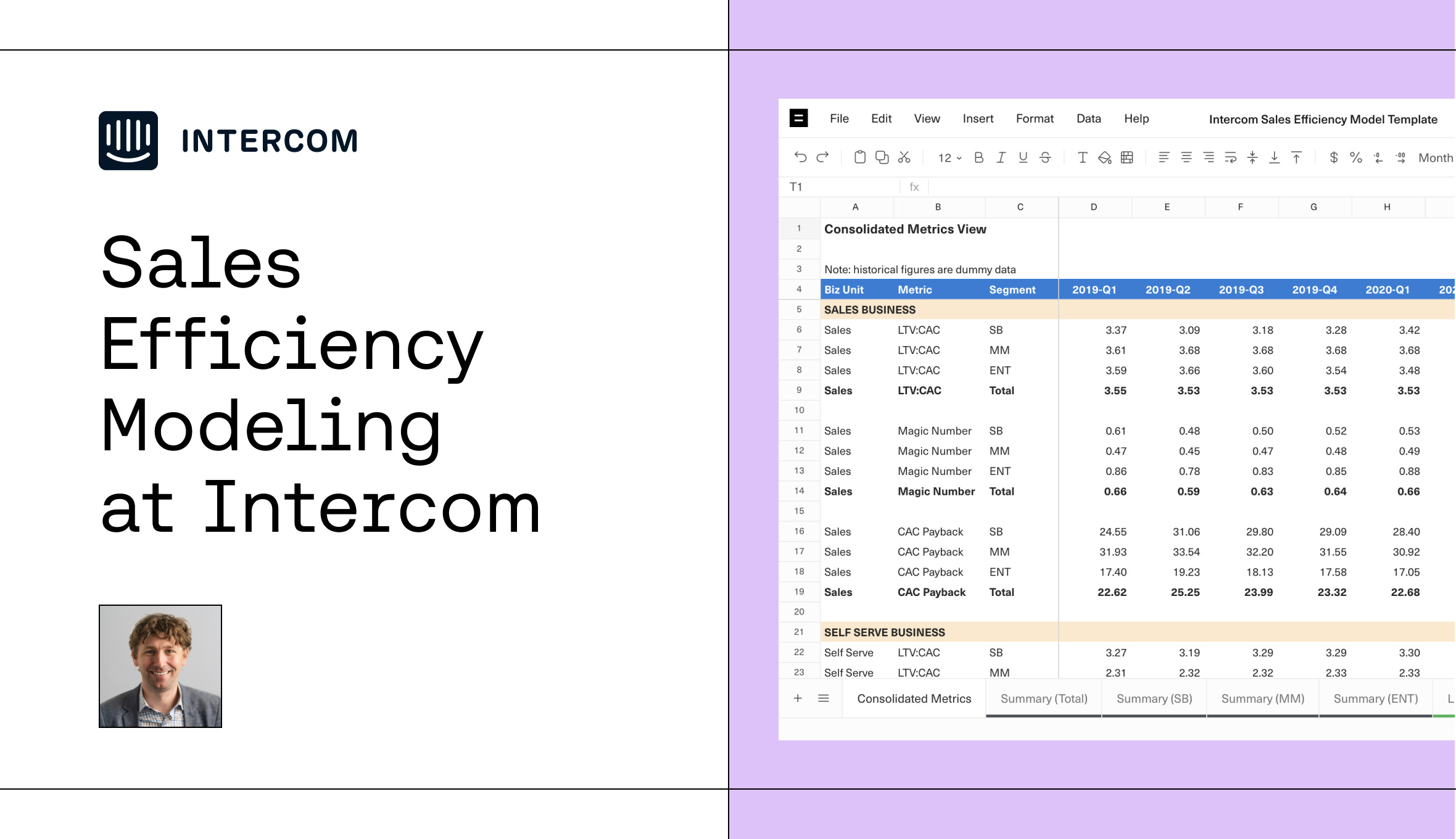 Sales Efficiency Modeling at Intercom - by Chris Burgner