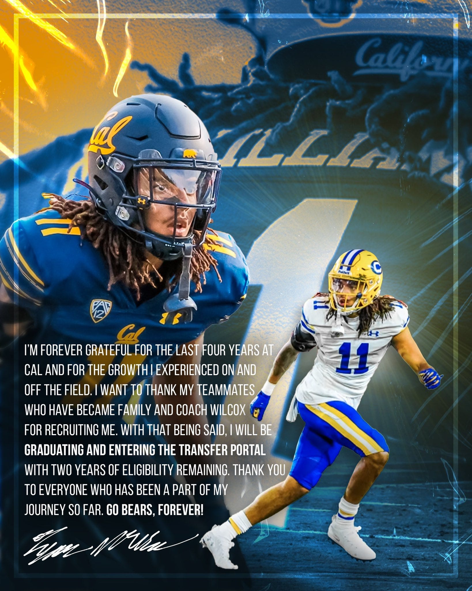 Cal Football ILB Kaleb Elarms-Orr, OT Brayden Rohme, DB Tyson ...