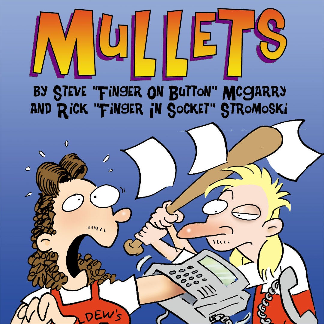 Mullets comic strip: The week where Kevin and Scab play chess.