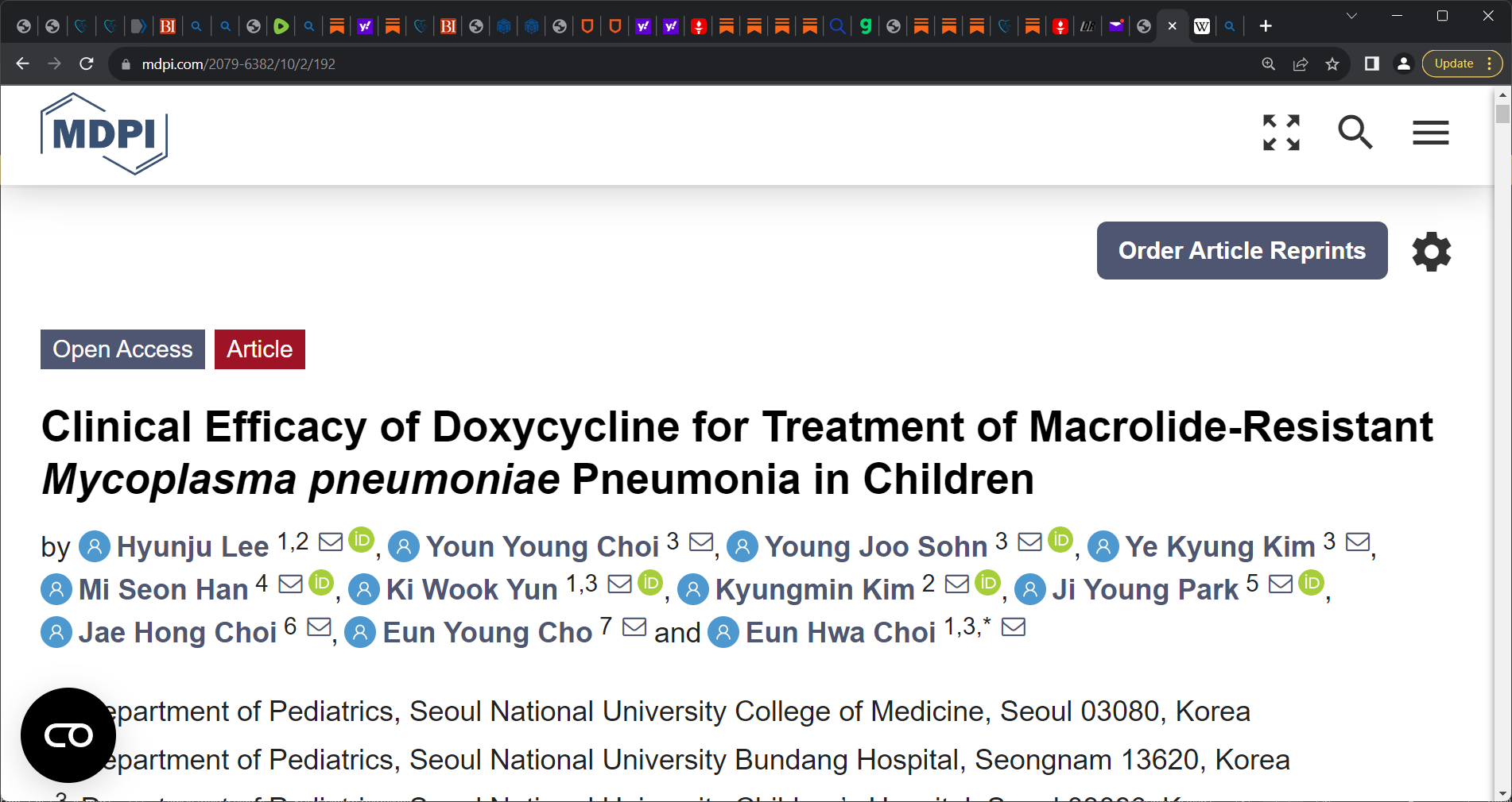 Doxycycline (over macrolides) results in better clinical outcomes with ...