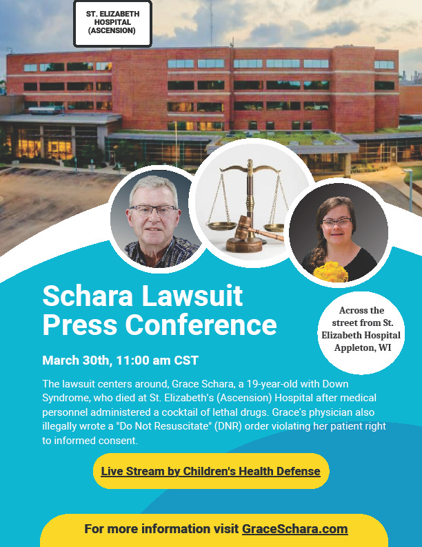 Schara Lawsuit Press Conference: March 30, 2023 at 11:00 am CST
