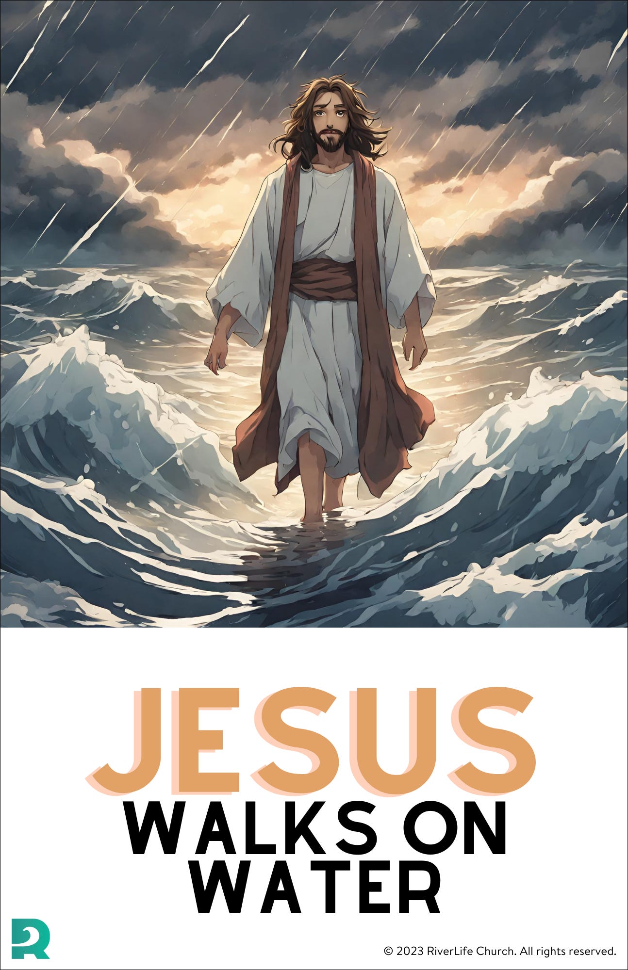 FREE Anime Jesus Posters for Kids Ministry (Created with AI)