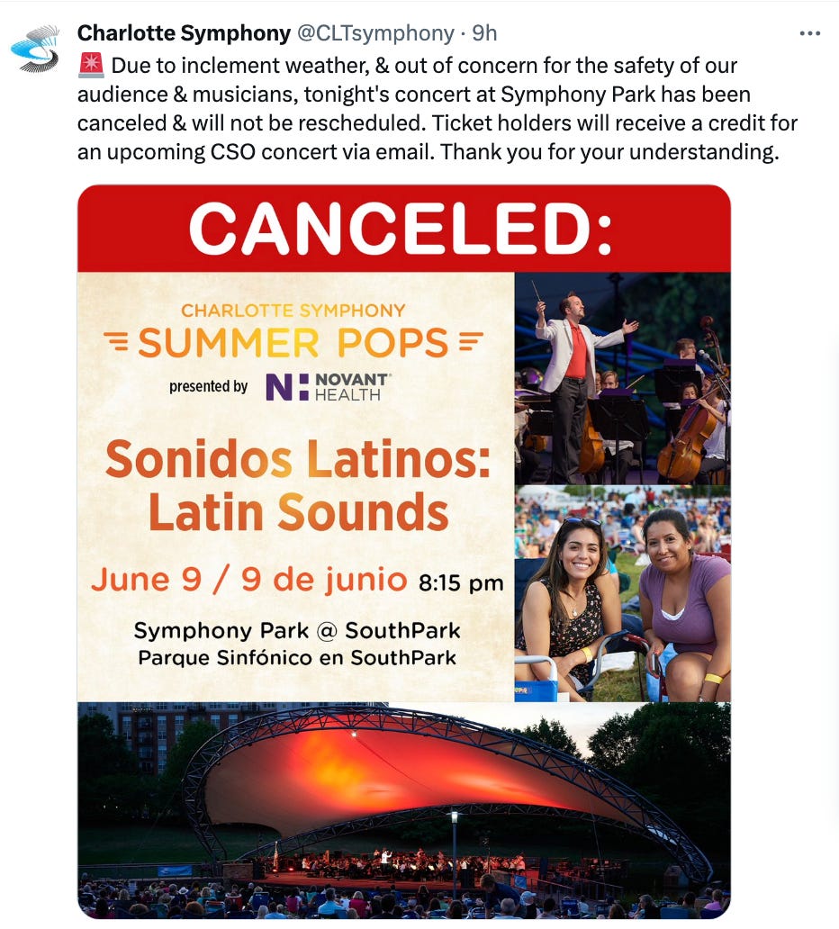 What makes even a rained-out Summer Pops concert unique?