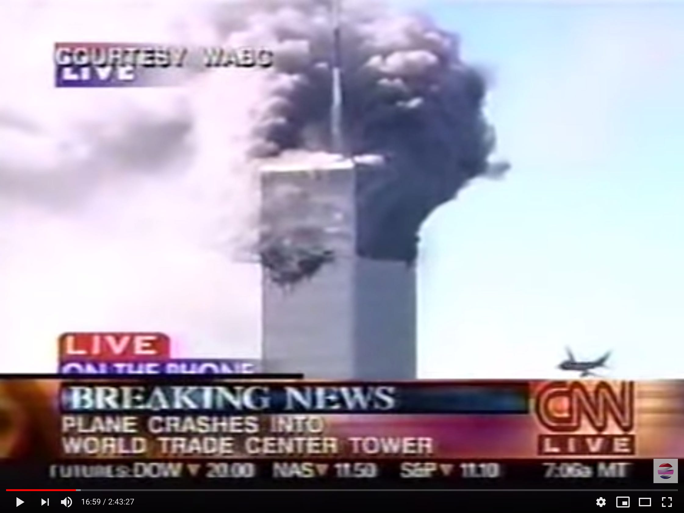 CNN Live Feed on 9/11 Proves the Planes were Overlaid