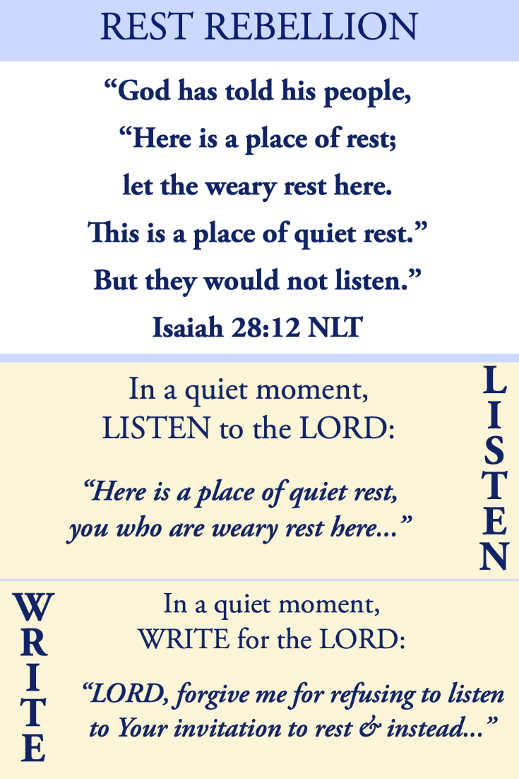 From Rest Rebel to Rebel Rest ☩Write from Rest August ☩ WORD word 8.15.23