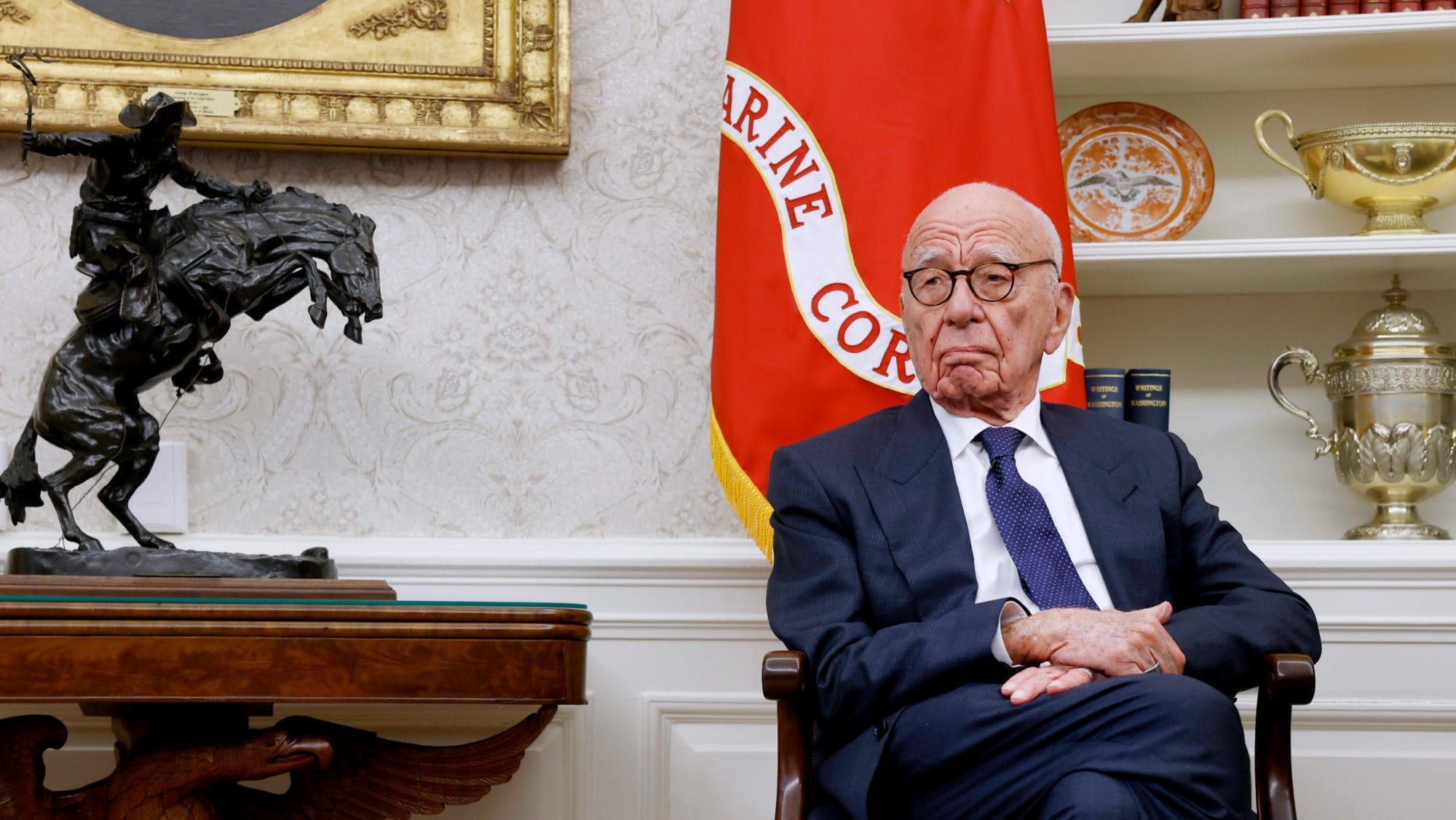 Murdoch in Rare Oval Office Appearance