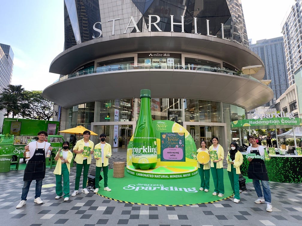 Spritzer 新年特备活动 “Sparkling New Year Aspirations” 迎接 2024 年并许下第一个愿望