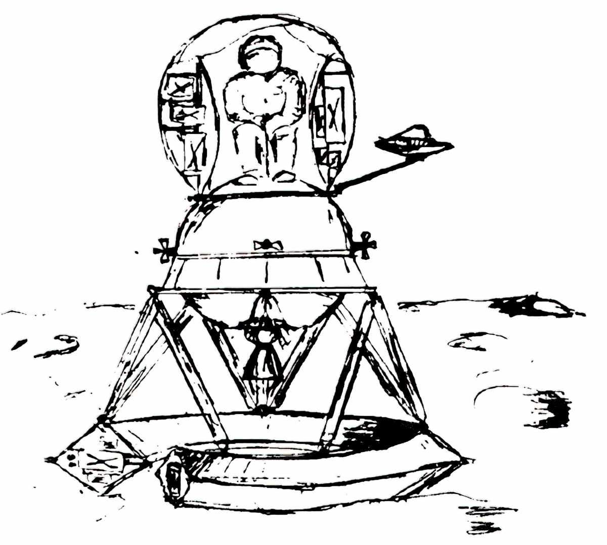 Early versions of the LK Lander - by Nick Stevens Graphics