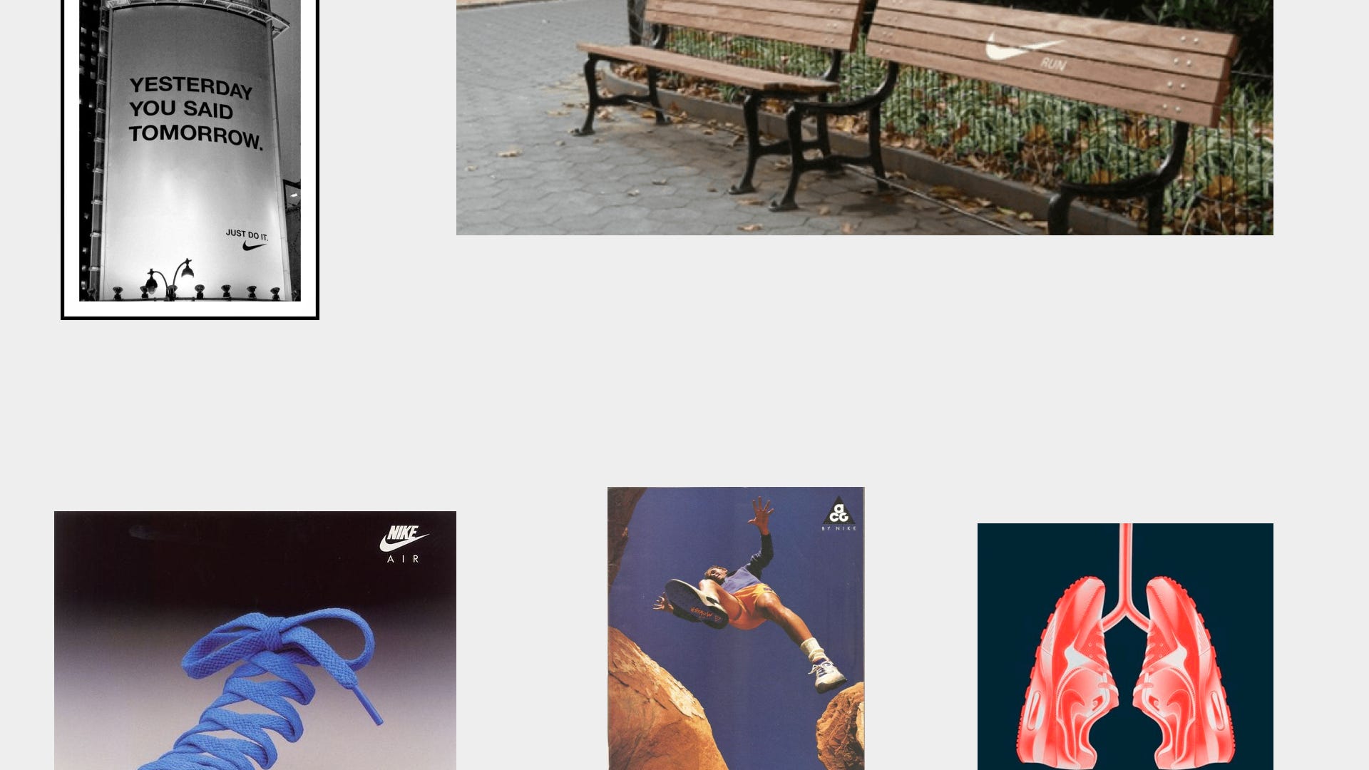 🏃 Vintage Nike Ads - by Jake Bell - Who Do You Know?