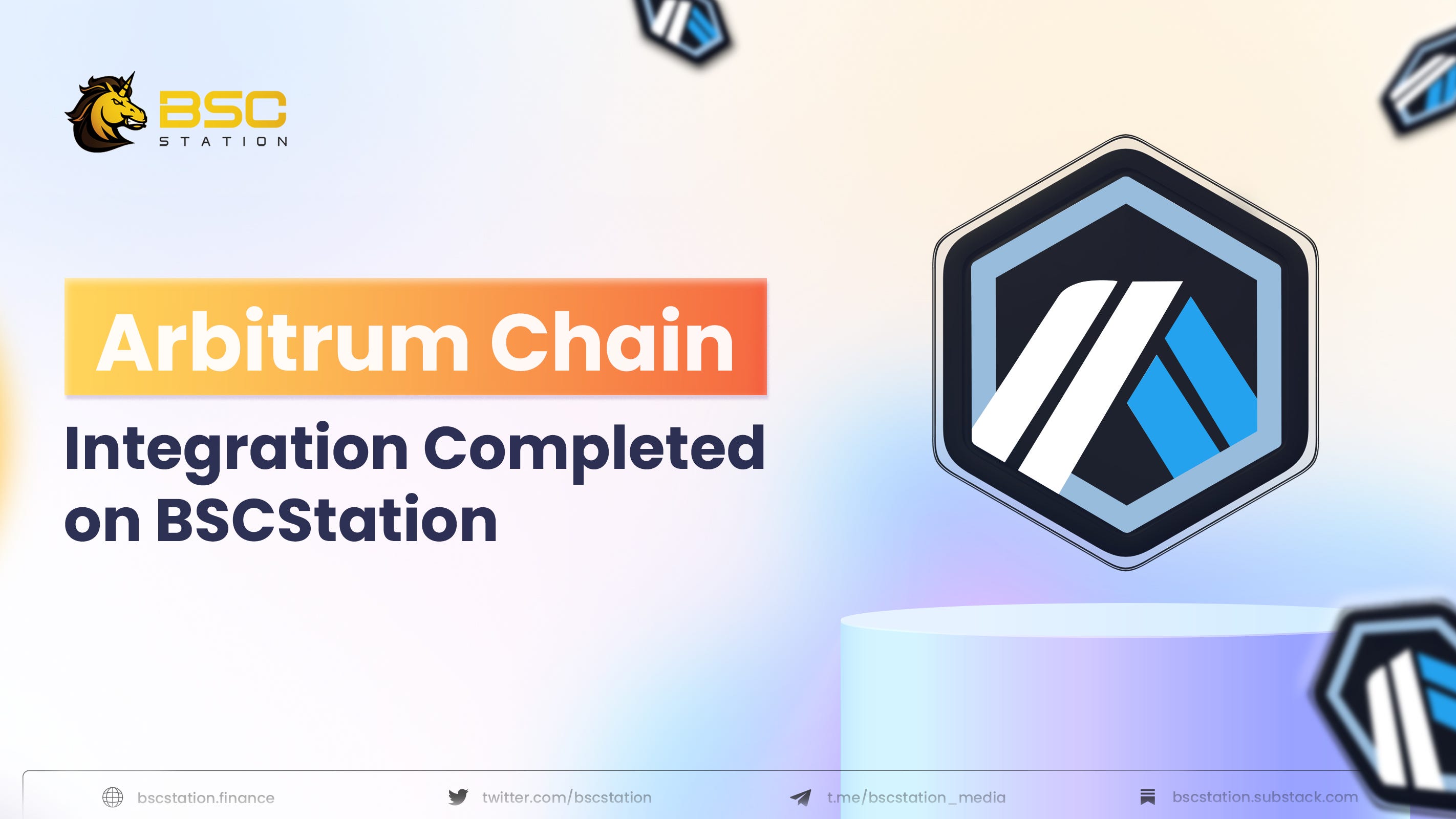 🔥 The Arbitrum network has been successfully integrated into BSCStation ...