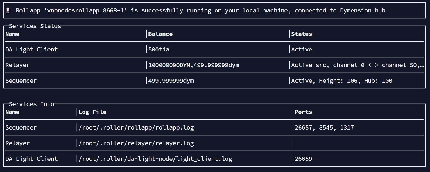 Guide to install Roller - Dymension - by VNBnodes